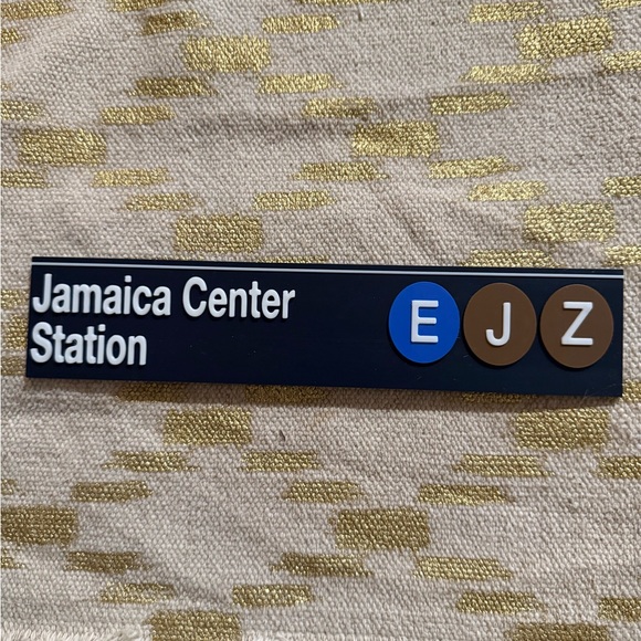 Wall Decor | Jamaica Center Subway Sign Mta Station J E Queens Lines ...